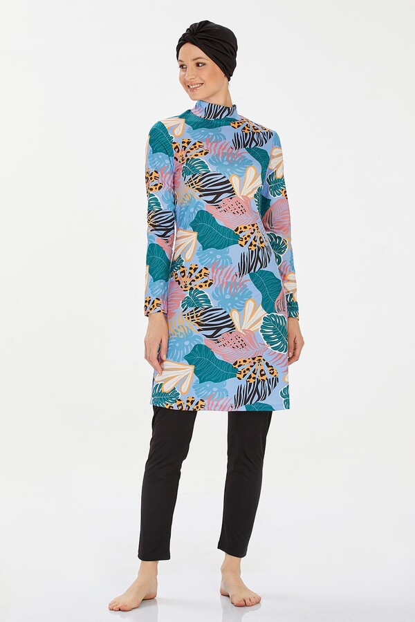 Lycra Fully Covered Modest Swimsuit Rory 9202 Black