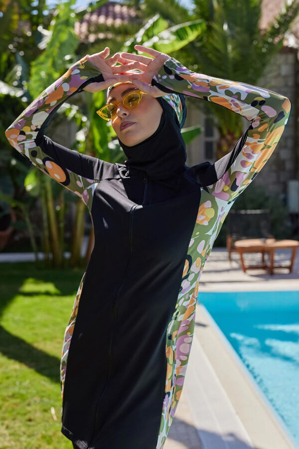 Single Piece Modest Swimsuit