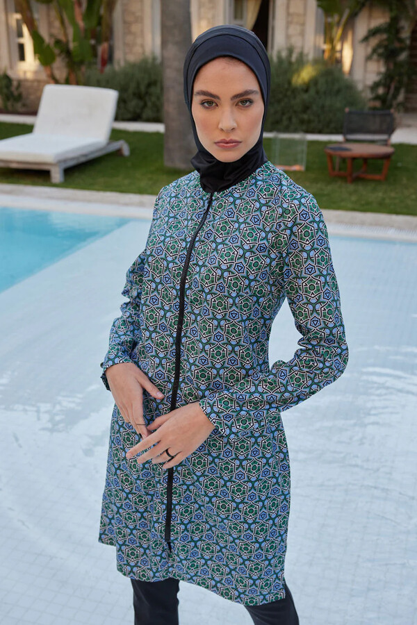 Single Piece Modest Swimsuit