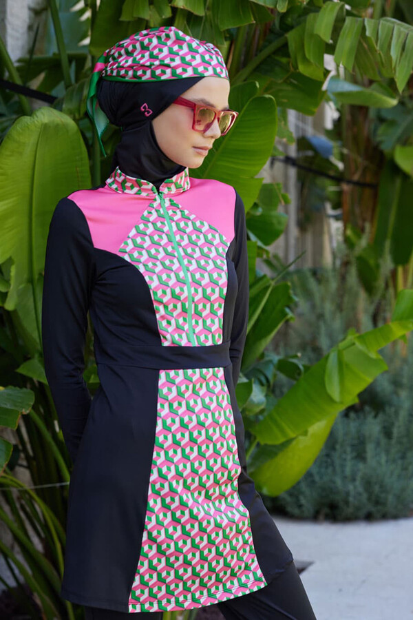 Single Piece Modest Swimsuit