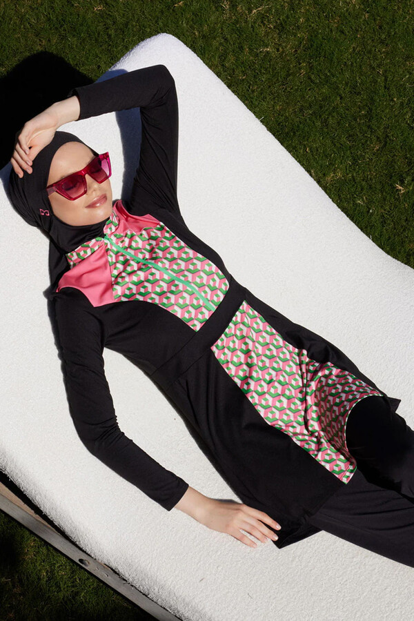 Single Piece Modest Swimsuit