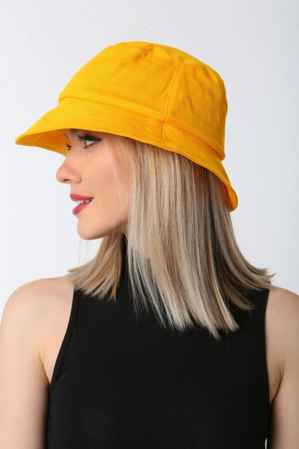 Pamuk Bucket Şapka RŞ-110 Sarı