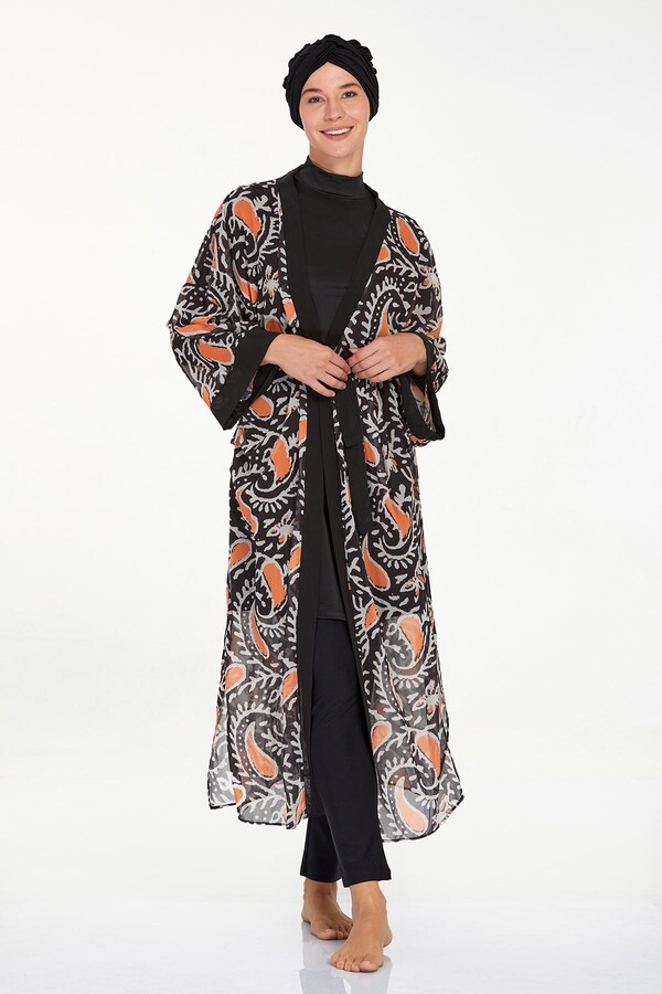 Pareo Kaftan Over Swimsuit Roxana 6108 Black