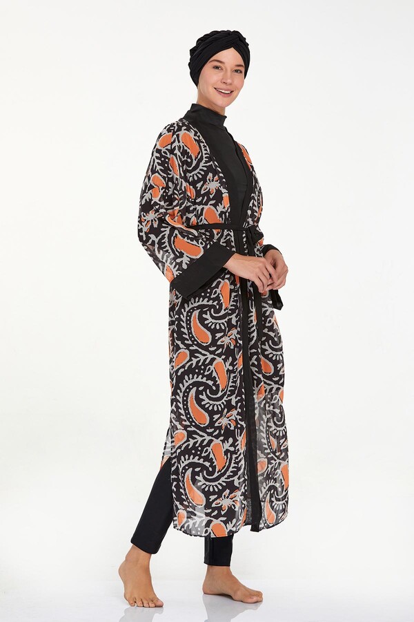 Pareo Kaftan Over Swimsuit Roxana 6108 Black
